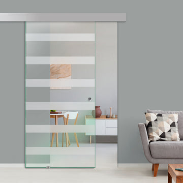 Frameless Glass Pivot Door With Self Closing Hinges - Door Discounter ...