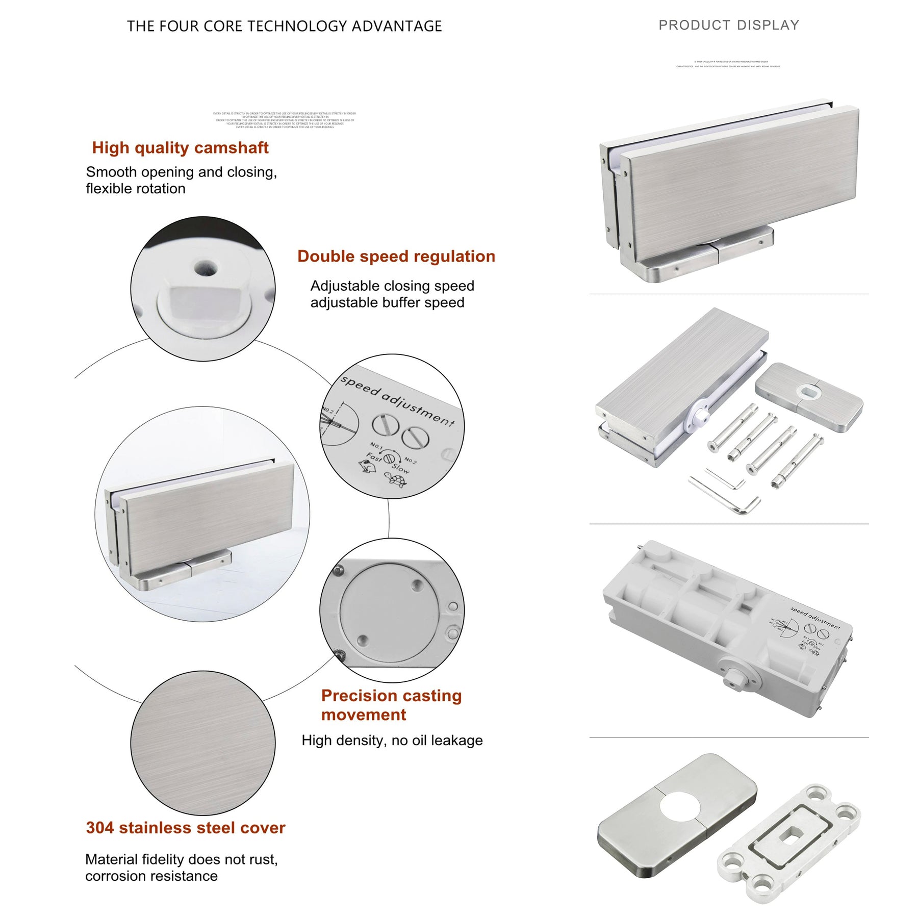 Frameless Glass Pivot Door With Self Closing Hinges - Door Discounter ...