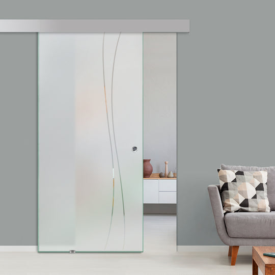 Frameless Glass Pivot Door With Self Closing Hinges - Door Discounter ...